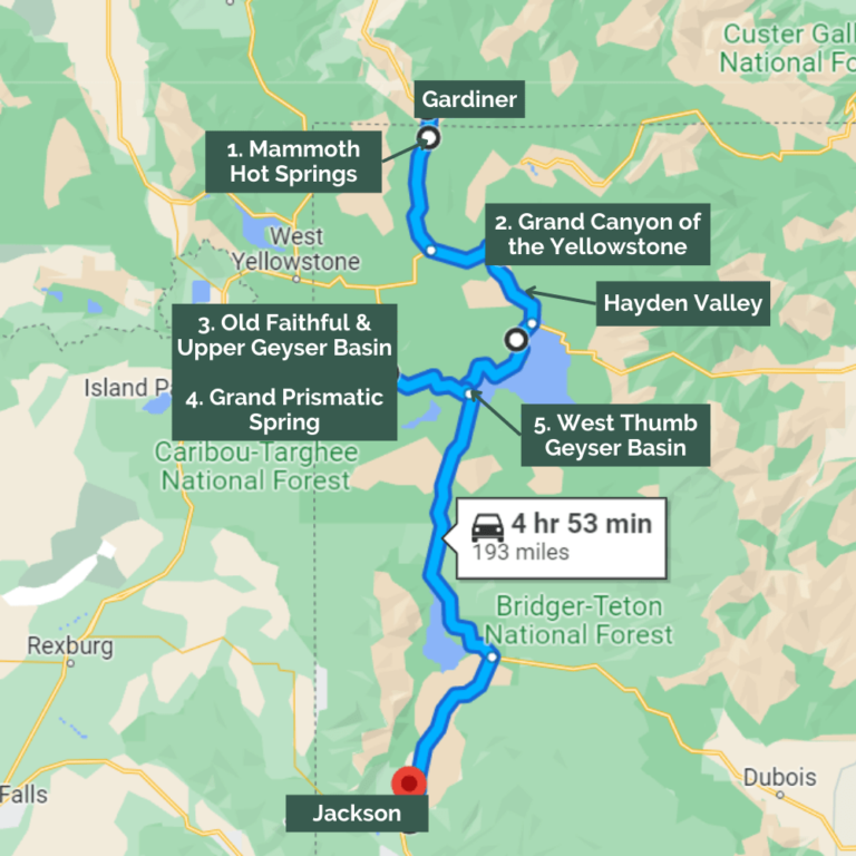 Yellowstone in One Day: 7 Best Yellowstone Road Trip Itineraries ...