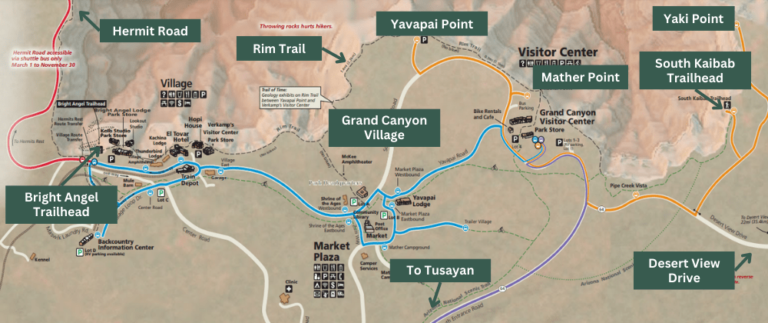 Grand Canyon South Rim Itinerary: How to Spend 1, 2, or 3 Days at the ...