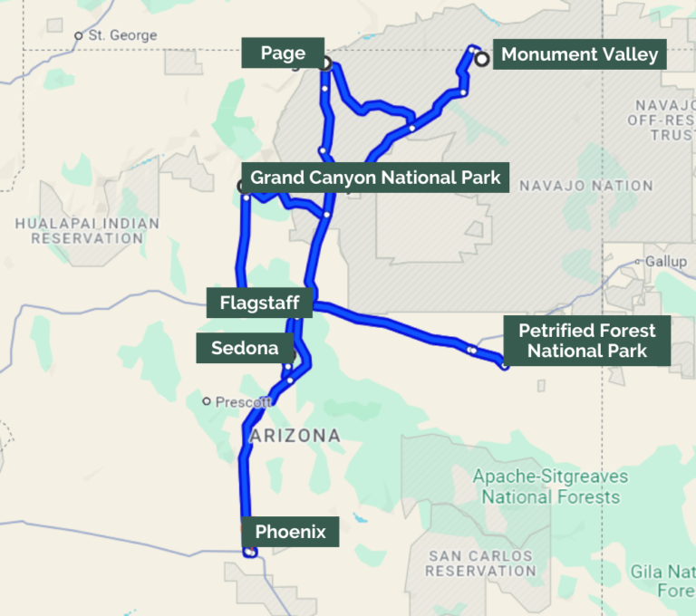 The Ultimate 9-Day Northern Arizona Road Trip Itinerary - Engineer to ...