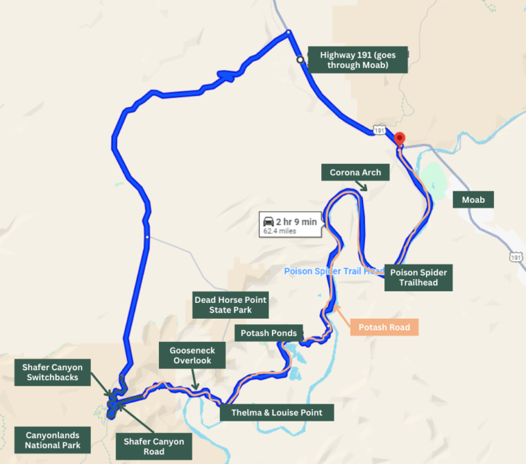 How to Drive the Shafer Canyon and Potash Road Loop in Canyonlands ...